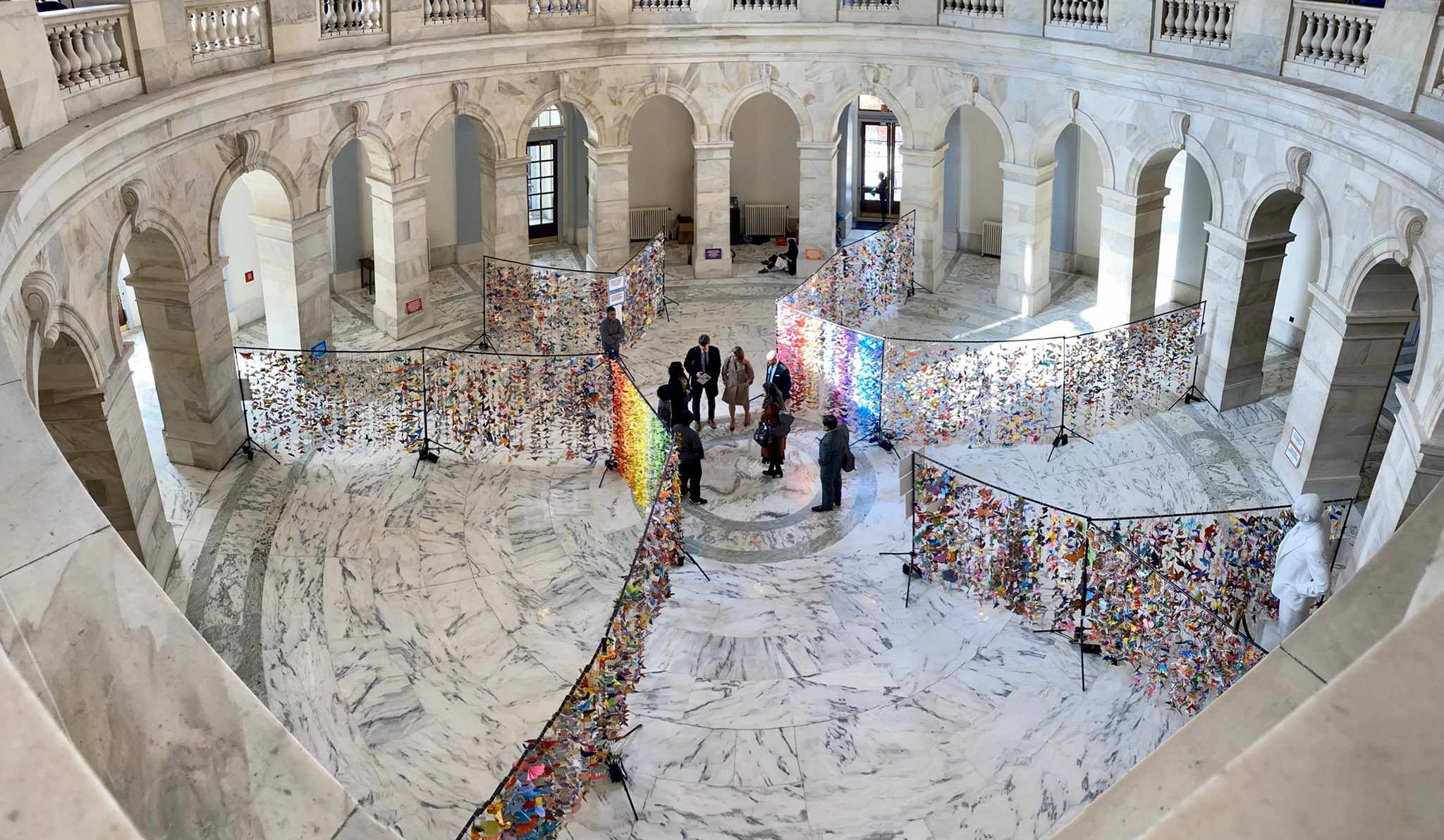 Russell Senate Office Building, Washington, DC, 15,000 butterflies ...